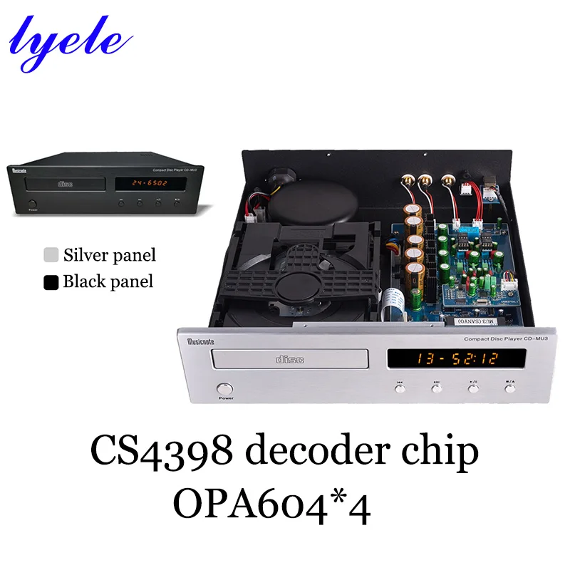 Lyele REPRODUCTOR DE CD de Audio, Hifi, USB, OPA604, Op Amp, Cd con salida analógica Coaxial de ...