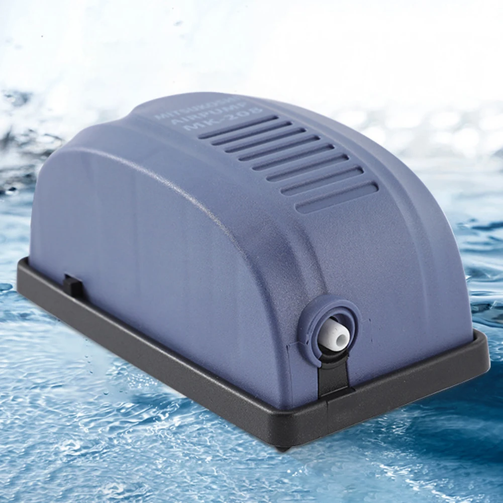 Aquarium-Air-Pump-With-Single-Outlets-Low-Noise-Oxygen-Pump-Adjustable ...
