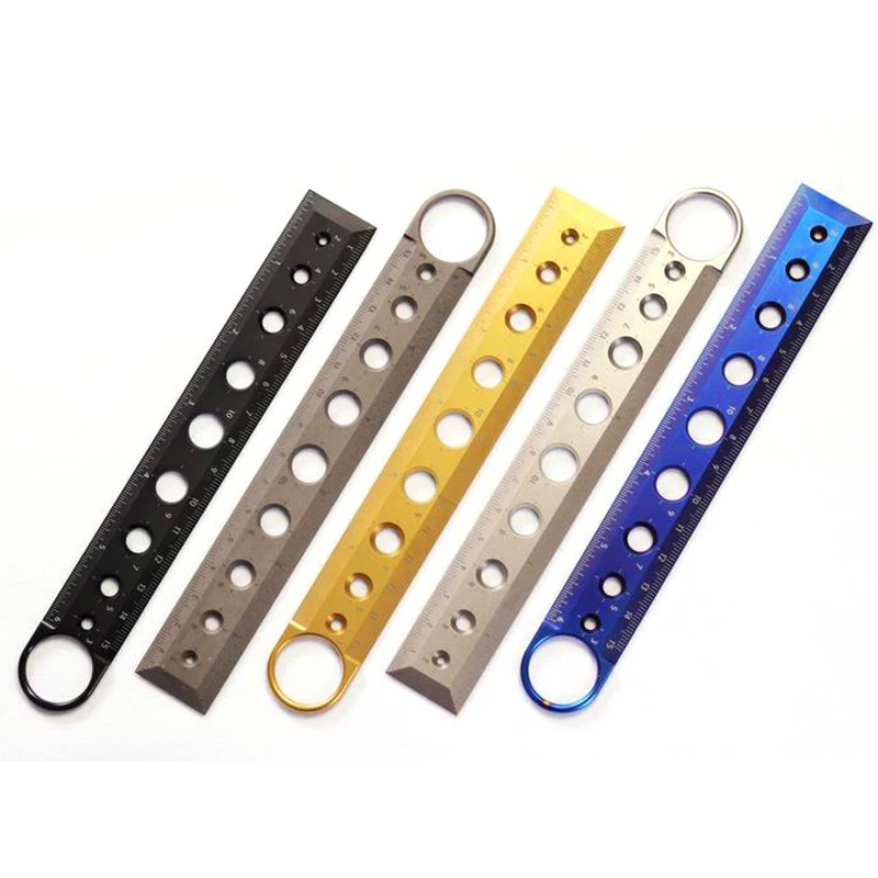 Titanium-Defense-Ruler-Drawing-Ruler-Rotary-Ruler-15CM-Measuring-Rule ...