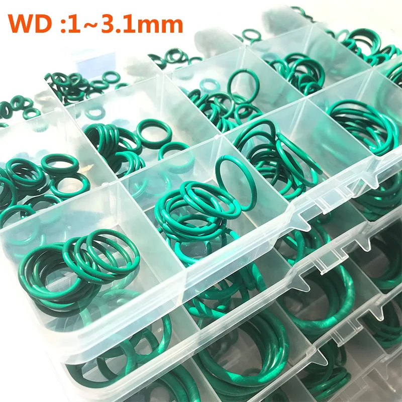 FKM-Fluorine-Oxygen-O-ring-Sealing-Ring-250-100Pcs-CS-1mm-3-1mm-Oil ...