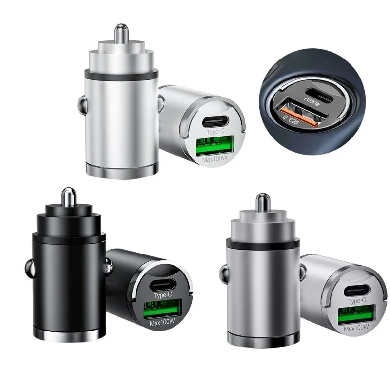 New-PD-USB-Car-Charger-100W-Super-Fast-Charging-Car-Charger-Adapter-for ...