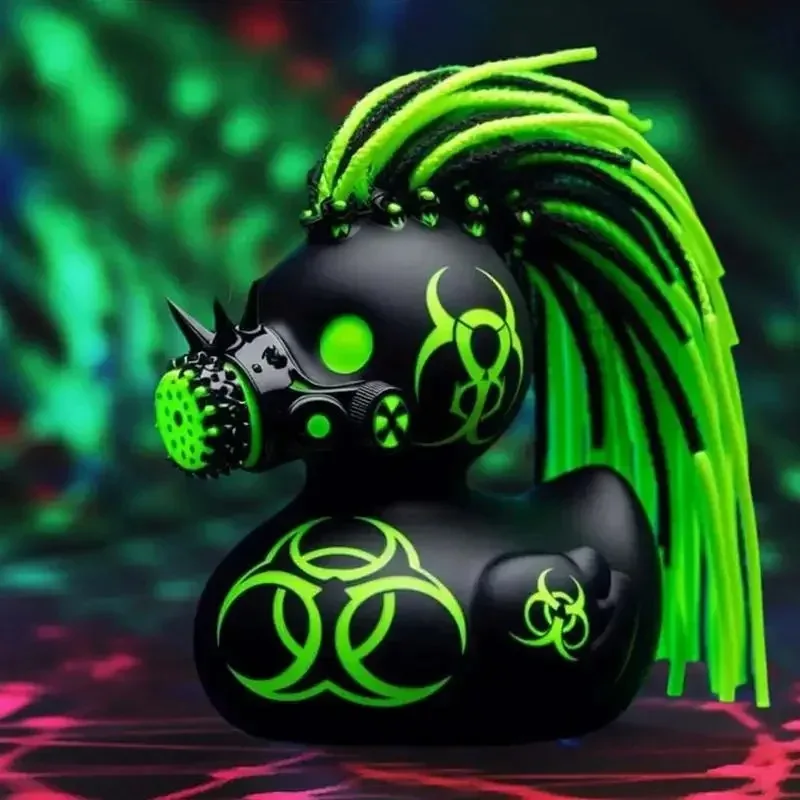 Duck-Figurine-Resin-Ducks-Rocker-Duck-Sculpture-Cartoon-Cool-Desk ...
