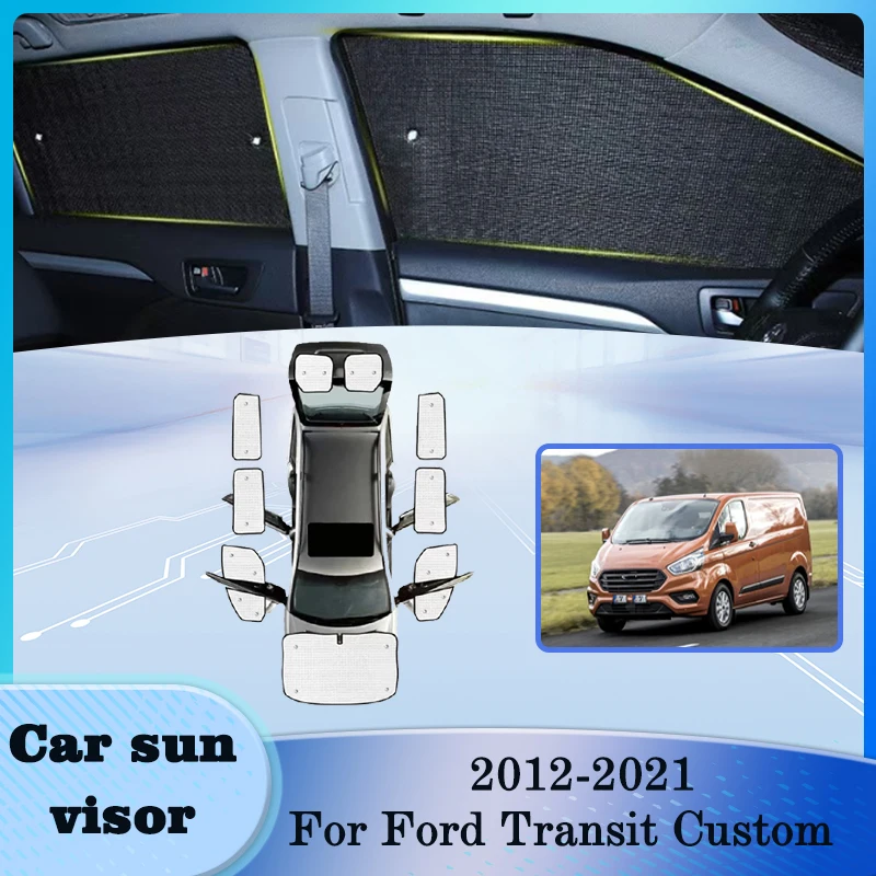 Windows Sunshades For Ford Transit Custom 2012-2021 2020 Auto Visor ...