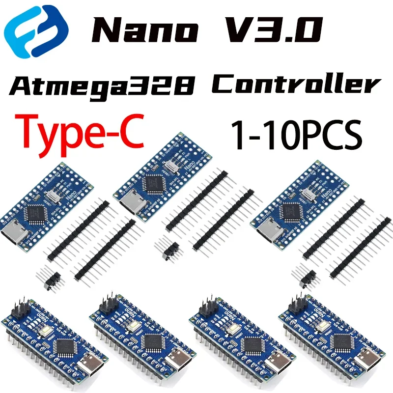 Nano-3-0-Type-C-controller-compatible-with-for-Arduino-nano-CH340-USB ...
