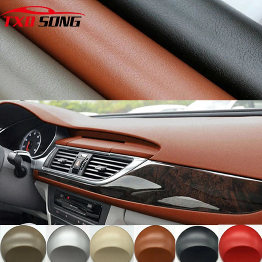 Premium Leather Pattern PVC Adhesive Vinyl Film Stickers For Auto Car ...