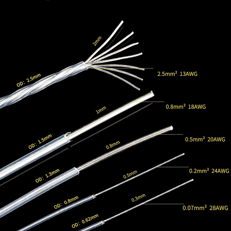Pure Silver Bulk Audio Cable Digital Cable Internal Line DC Power Cord ...
