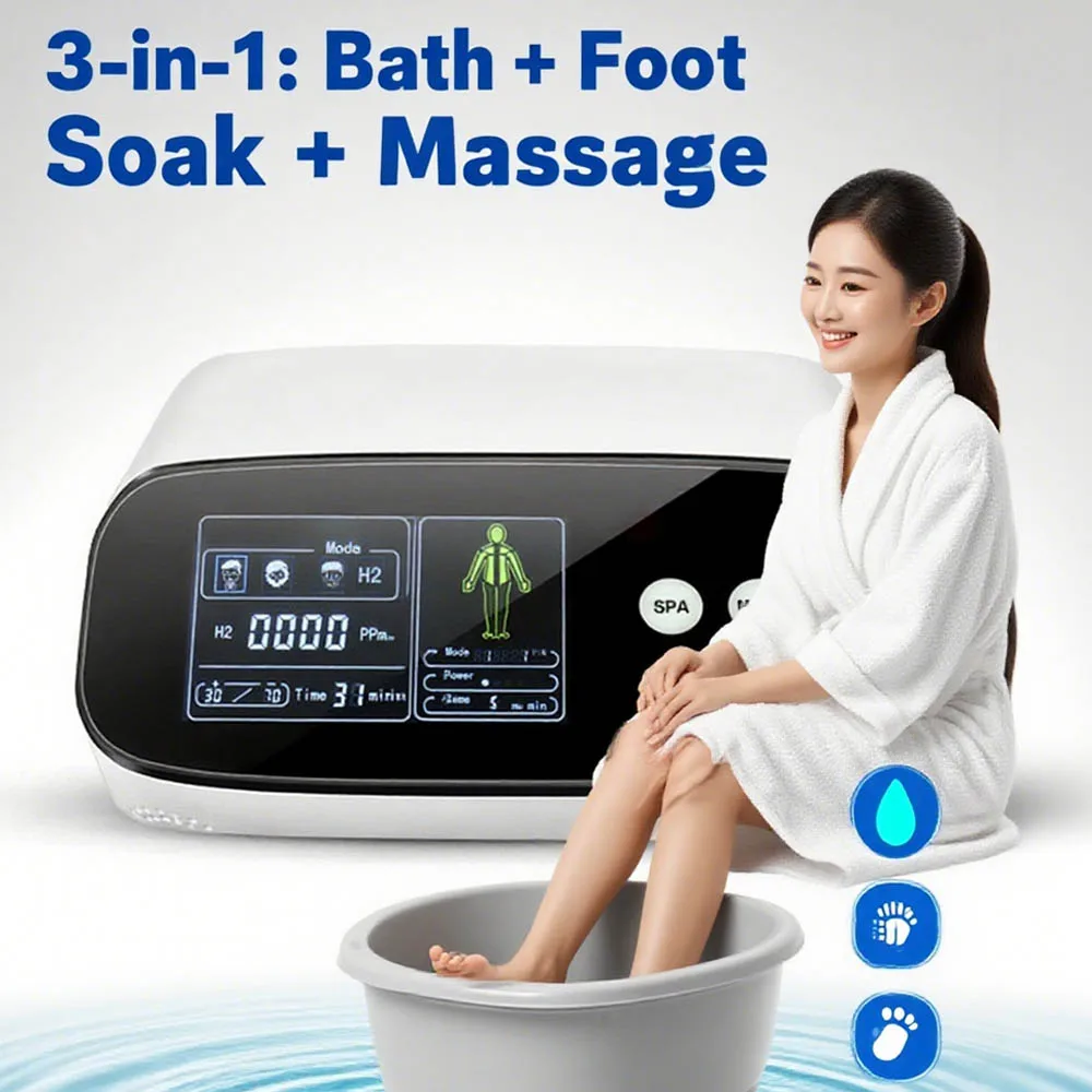 Electric Foot Spa + Body Bath Massager for Stress Relief, Ionic Foot ...