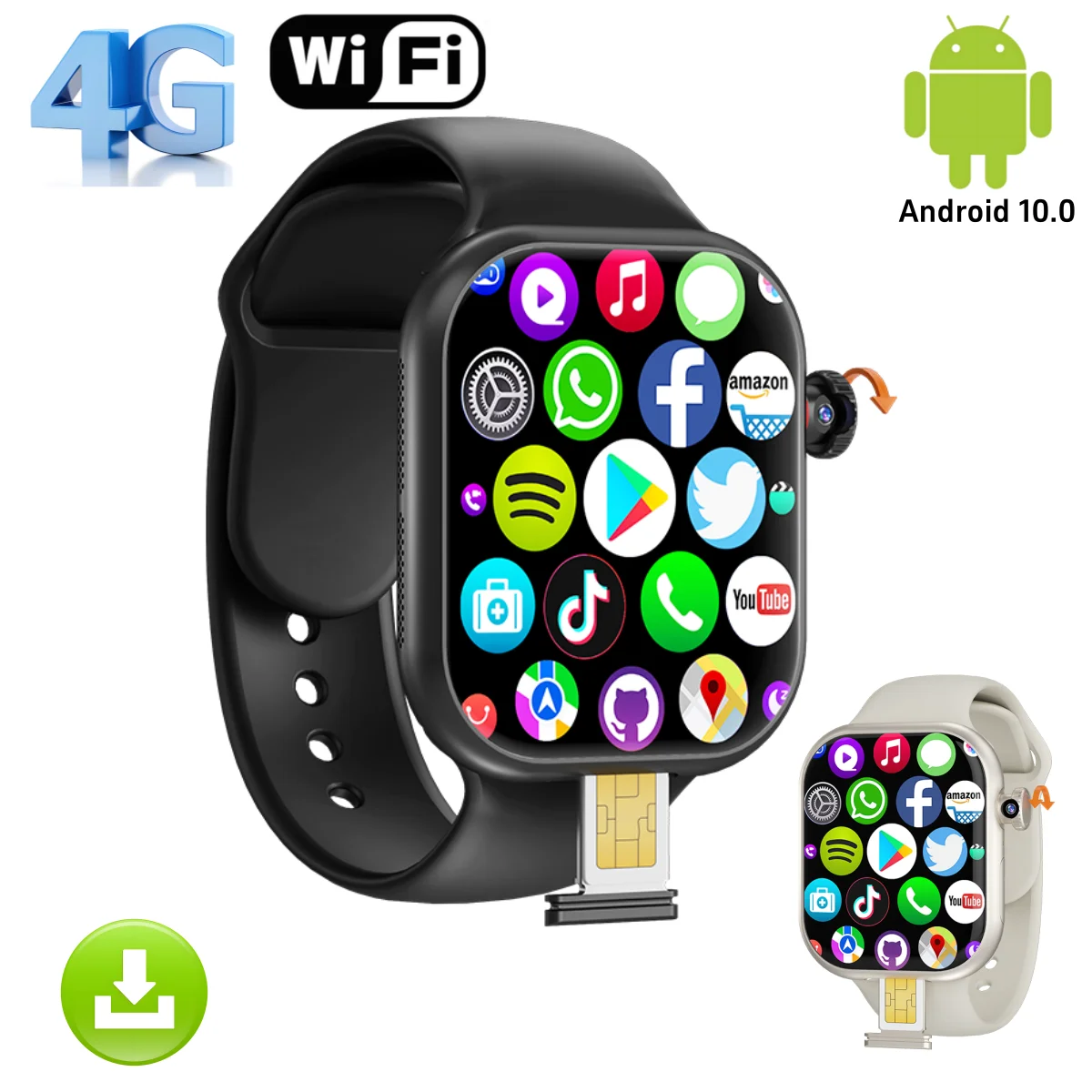 S10-Plus-Smartwatch-4G-Android-256GB-Storage-4G-5G-LTE-Sim-Card-GPS ...