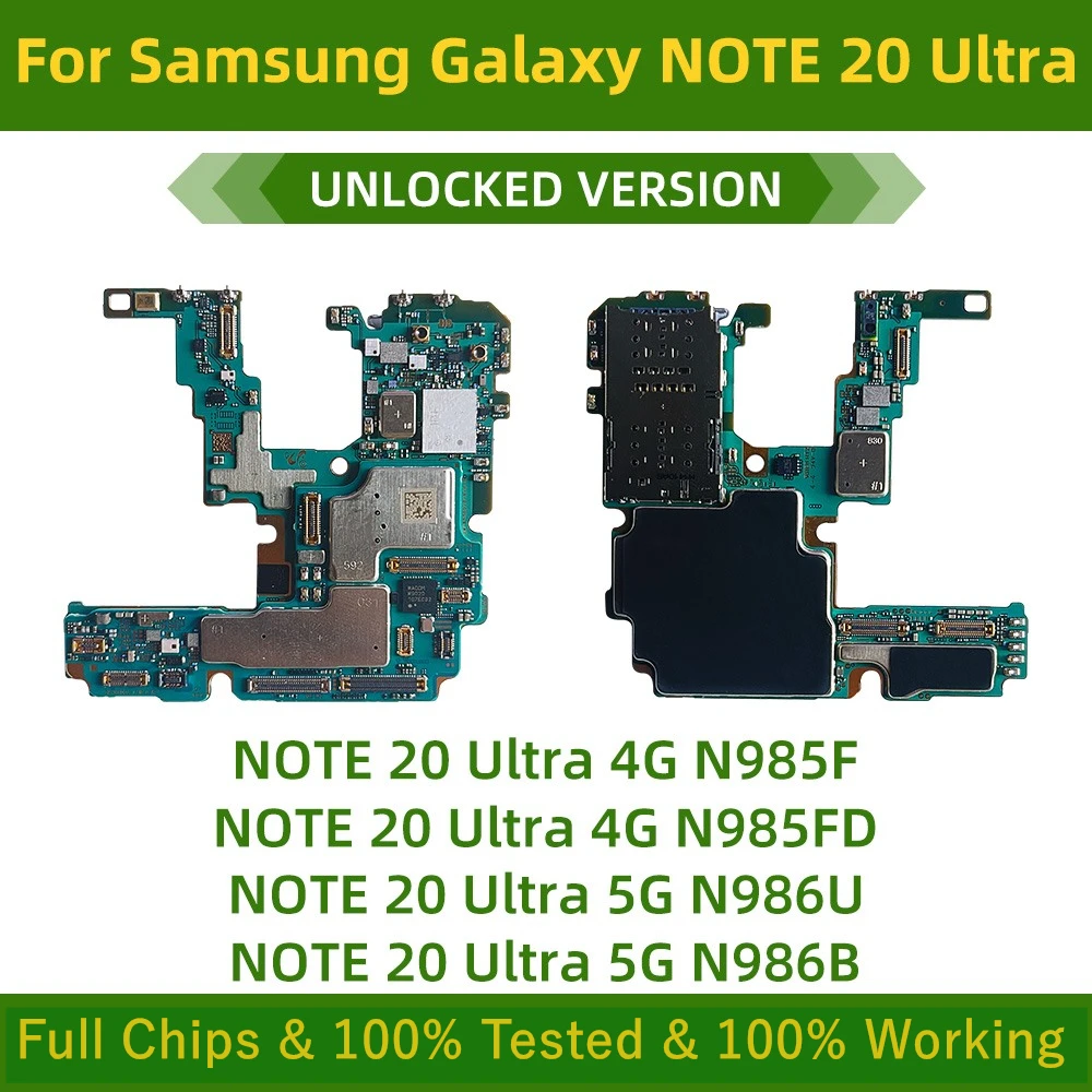 Placa-base-desbloqueada-100-probada-para-Samsung-Galaxy-Note-20-ultra ...