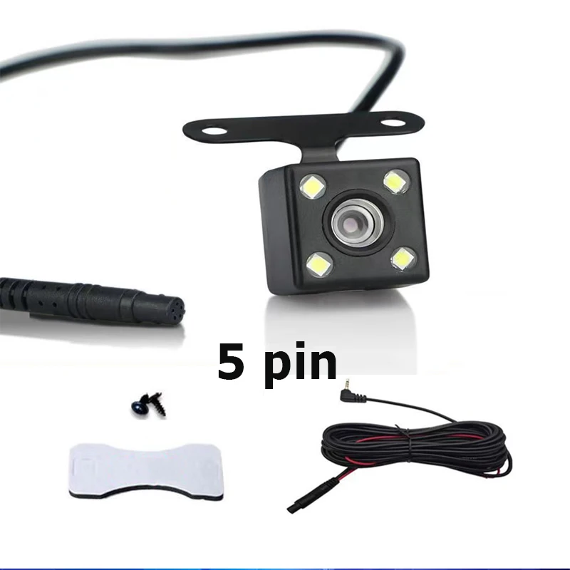 5-Pin-HD-Car-Rear-View-Camera-Reverse-4LED-Night-Vision-Video-Camera ...