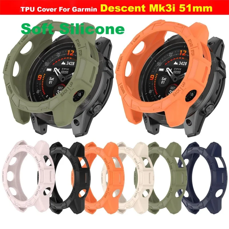 Protective-Case-For-Garmin-Descent-Mk3i-51mm-Smart-Watch-Band-TPU ...