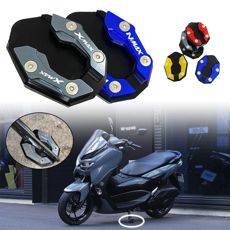NMAX-XMAX-Motorcycle-Kickstand-Side-Stand-Extension-Pad-Enlarger-Plate ...