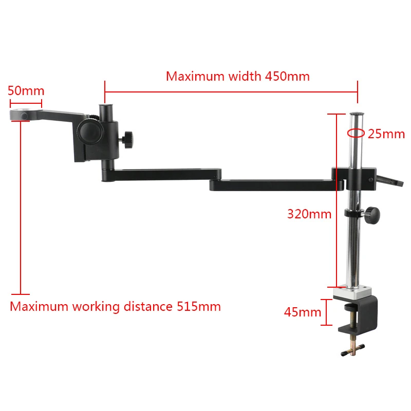 Articulating Arm Clamp Microscope Bracket | Stand Bracket Mount ...