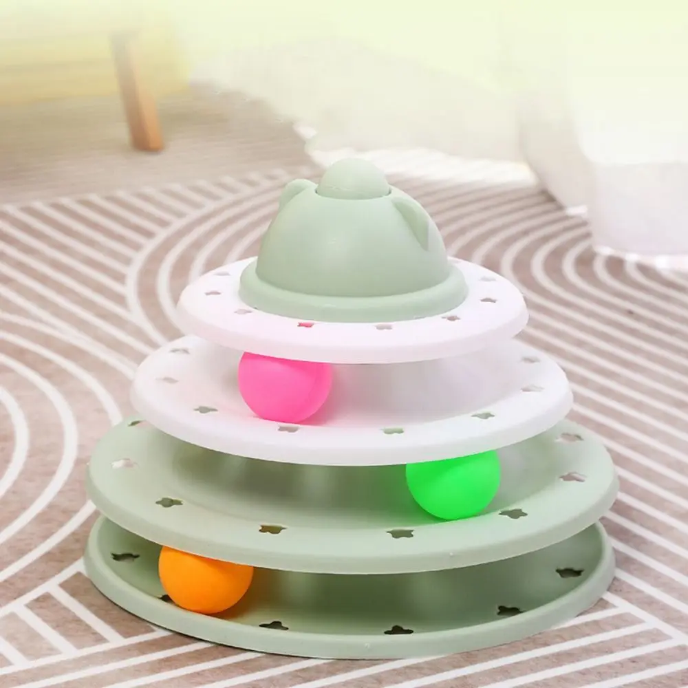 4-Levels-Cat-Toy-Tower-Turntable-Roller-Balls-Toys-Interactive ...
