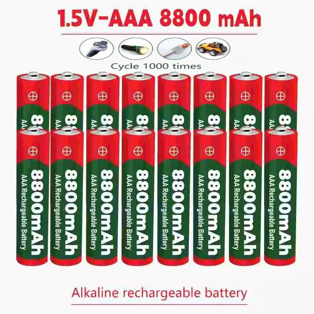 2024NEW 8800mAh Rechargeable Battery 1.5 V AAA NI-Mh Alkalinity Battery ...