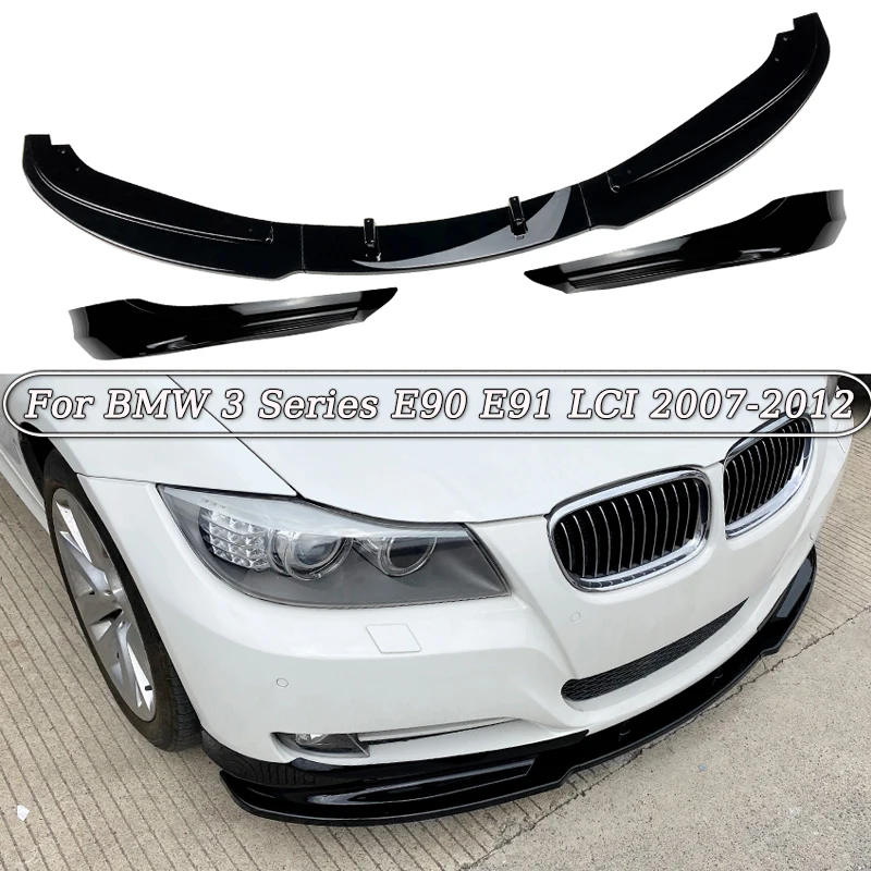 Lci 페이스리프트 자동차 앞 범퍼 립 바디 키트 스포일러 스플리터 범퍼 카나드 립 스플리터 Bmw 3 시리즈 E90 E91