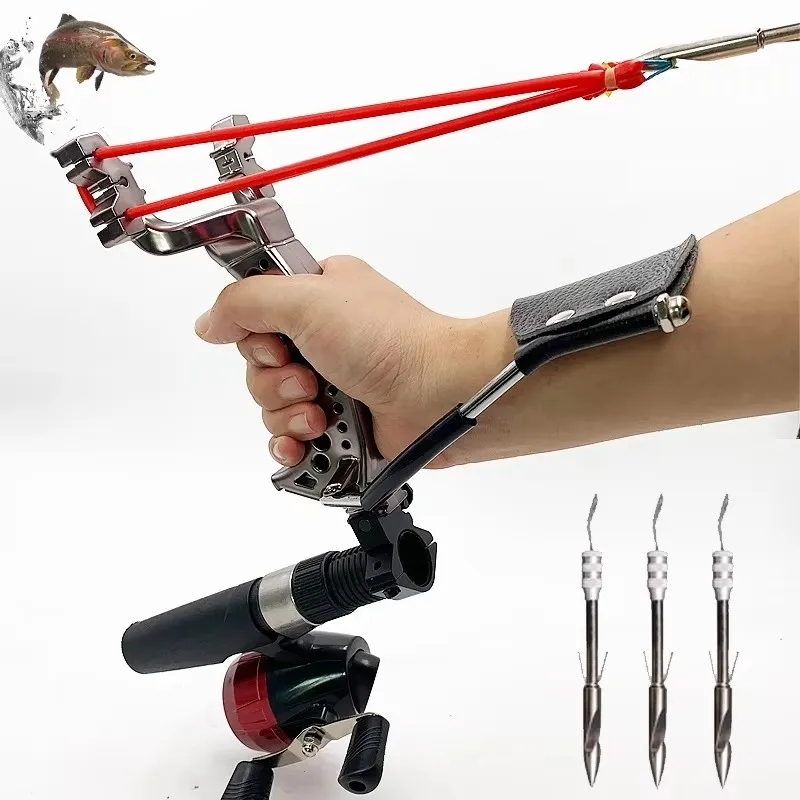 Powerful-Slingshot-with-Wrist-Rest-Outdoor-Hunting-Resin-Material ...