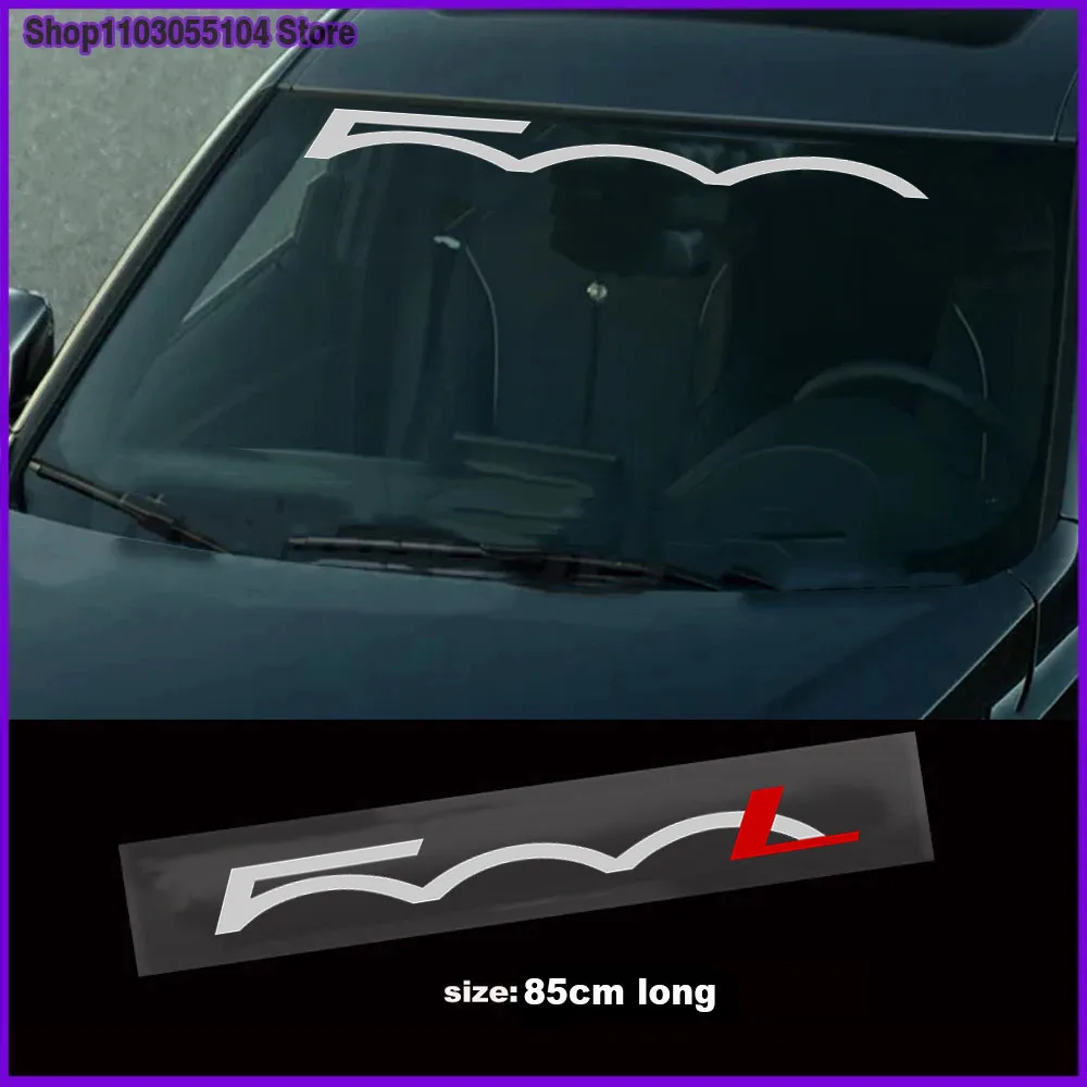1PC Car Windscreen Window Sticker For FIAT 500 595 695 500x 500l ...