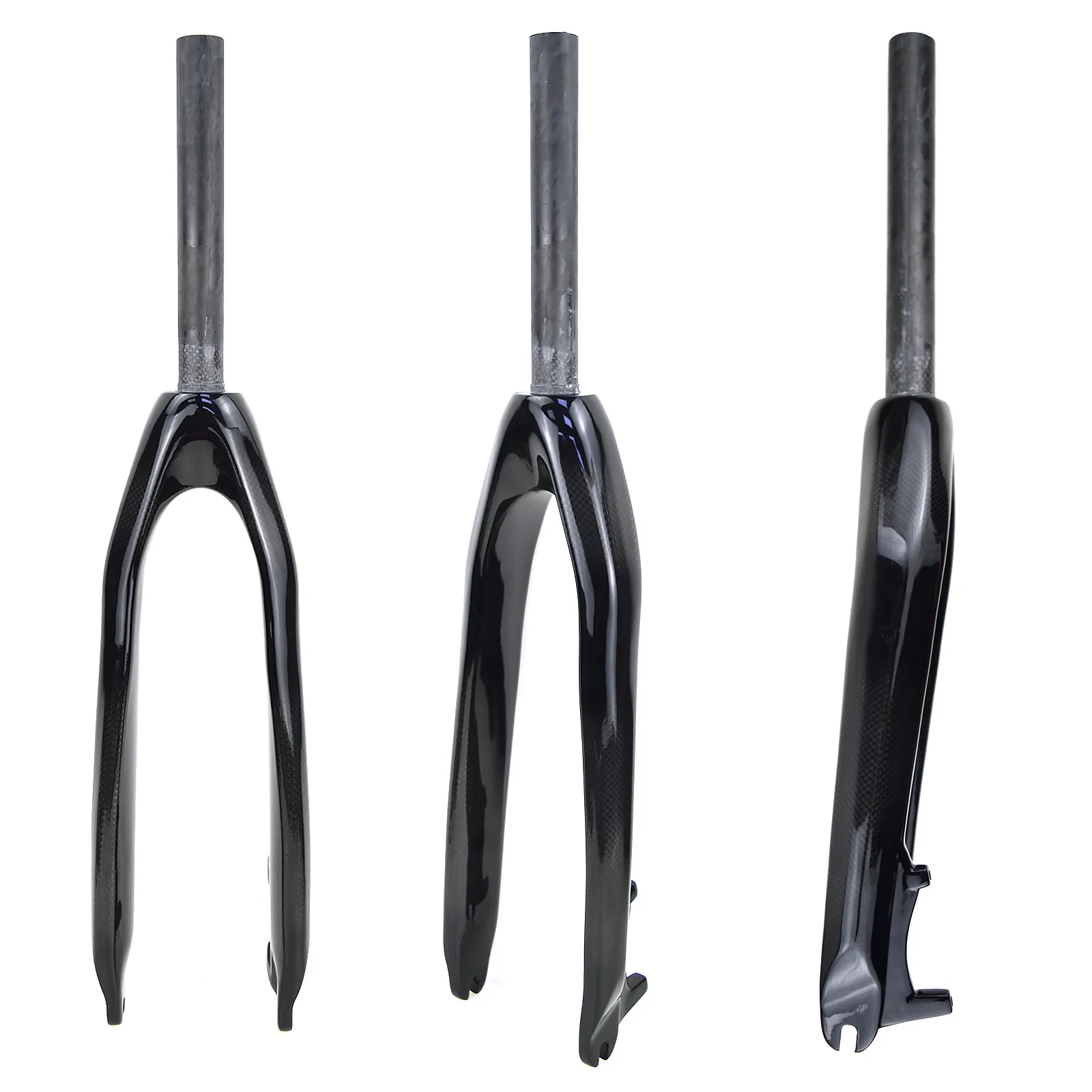 Carbon Fiber Bike Front Fork Hard Fork Trials Bike Forks 28.6mm 20" 24 ...
