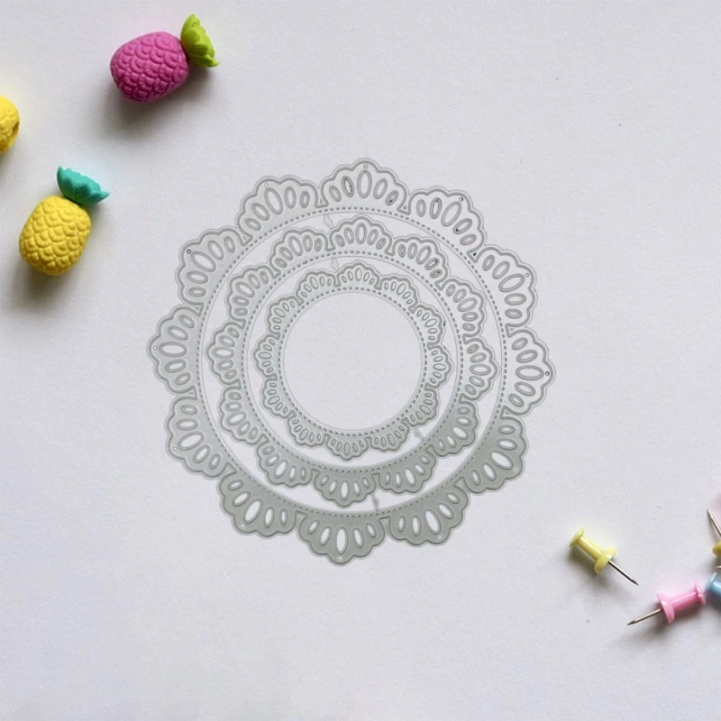Round Cutting Dies Card Making Die Cuts Metal Embossing Template for ...