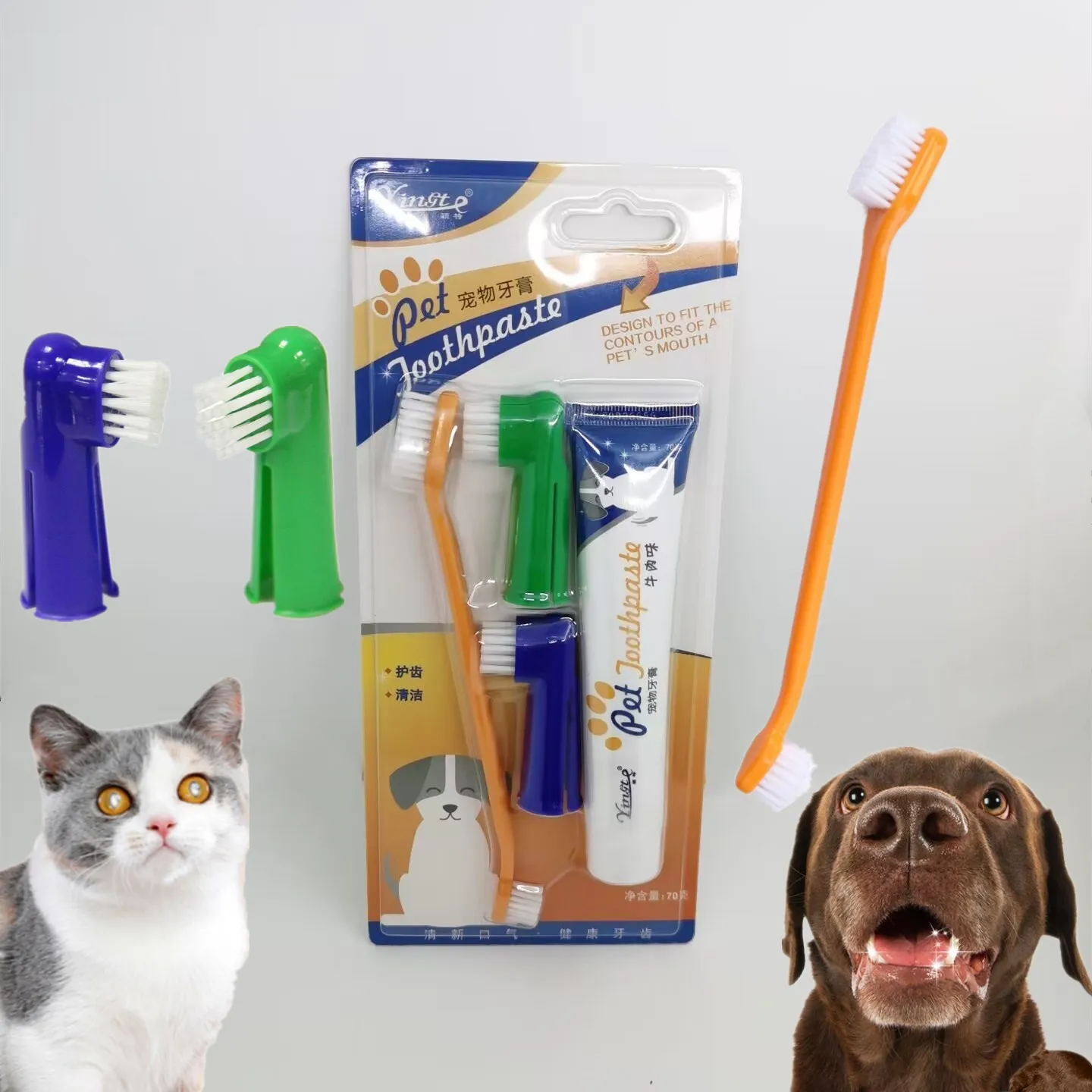 Pet-Toothbrush-Toothpaste-Set-Dog-Cat-Oral-Care-Set-Finger-Toothbrush ...