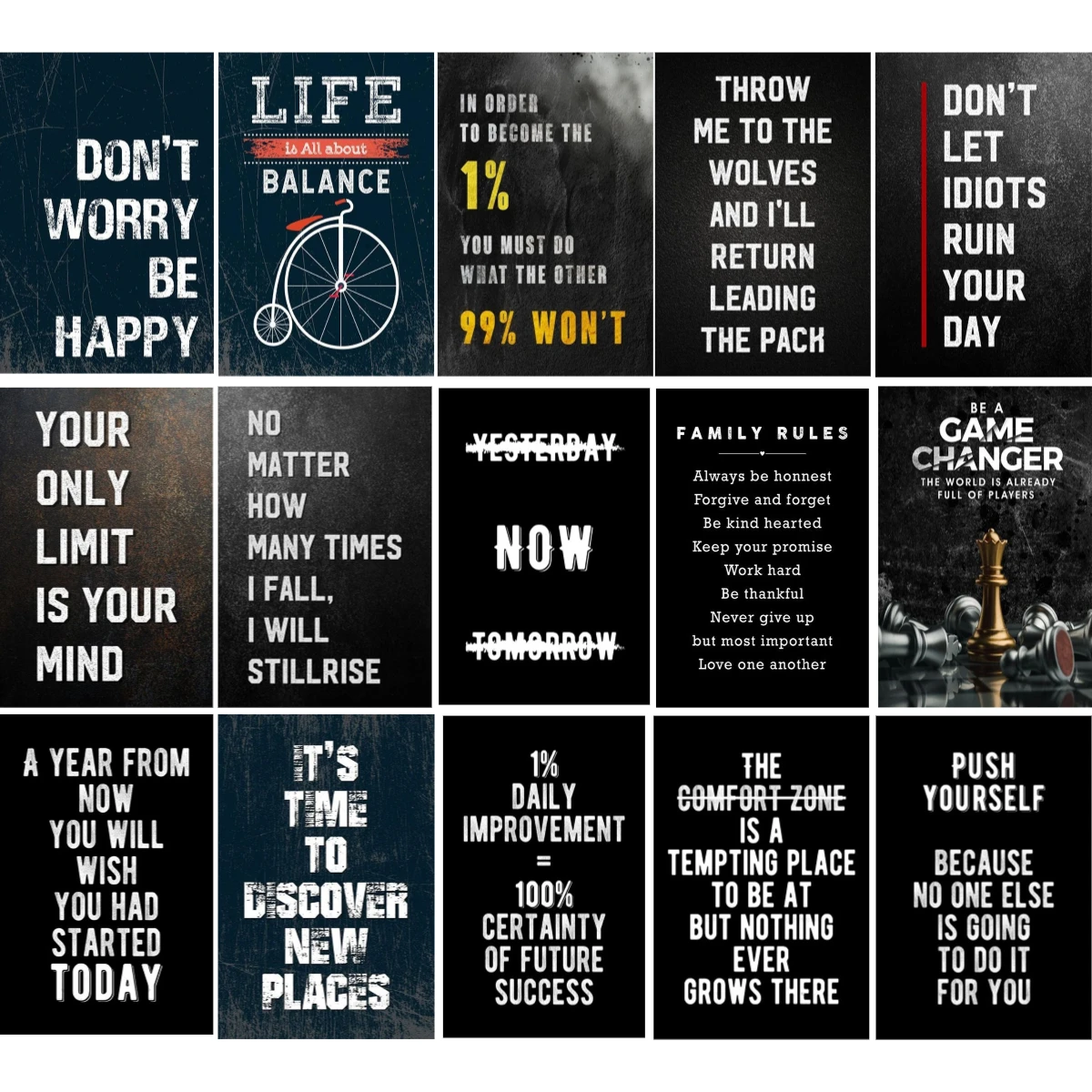 Inspirational-quotes-metal-signs-posters-home-bedrooms-gyms-offices ...
