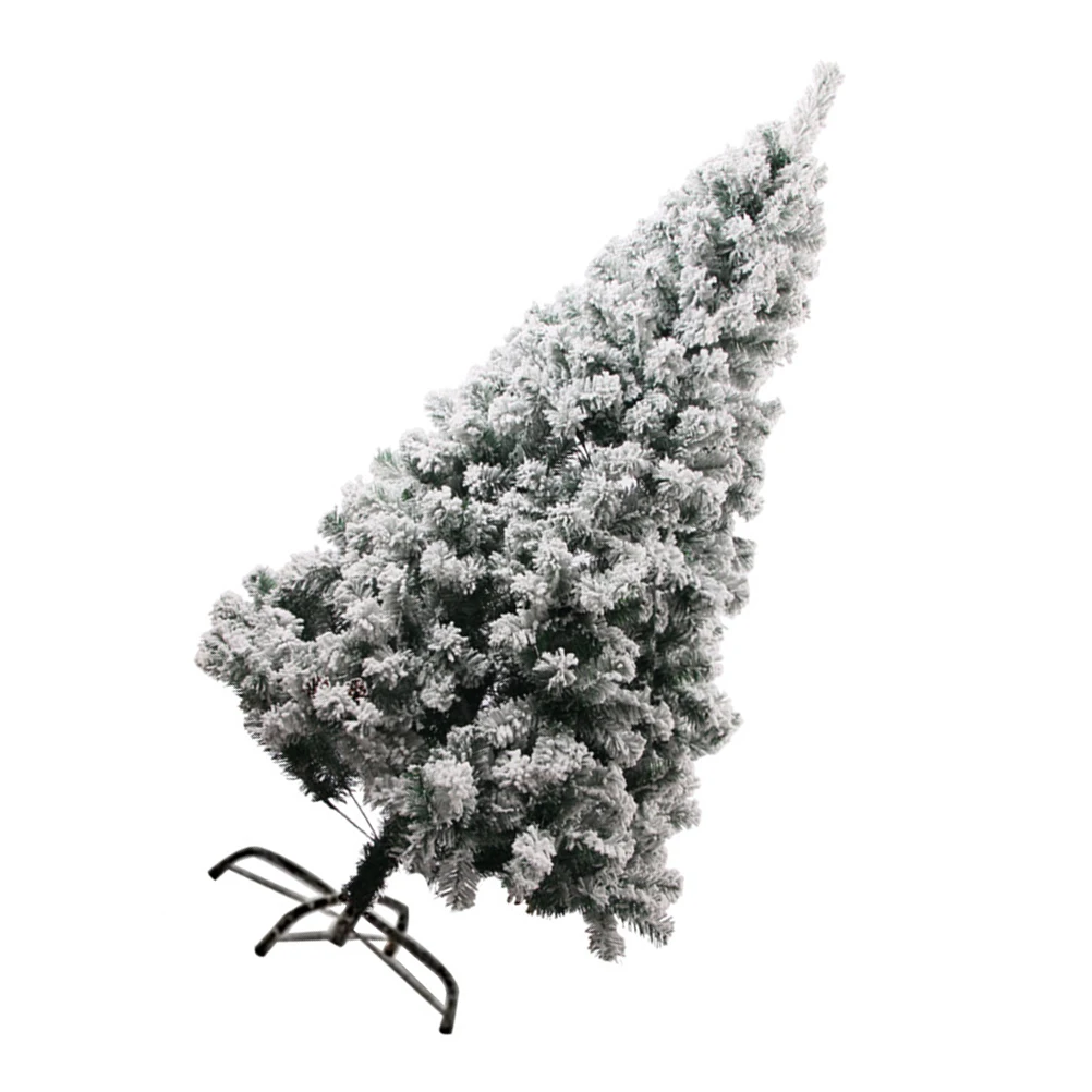 1-PVC-Flocking-Christmas-Tree-Green-Christmas-Tree-Decorations ...