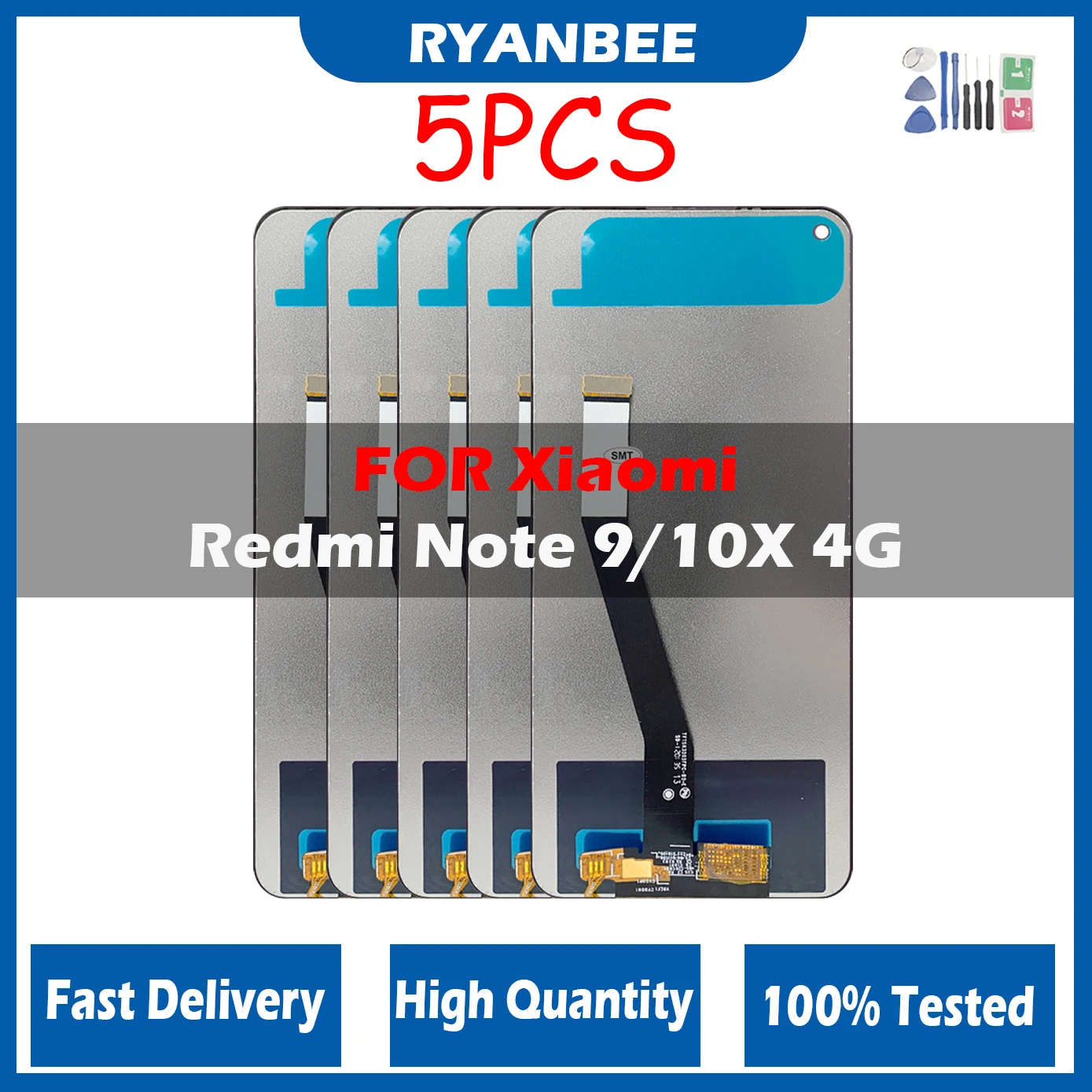 5Pcs-Lot-LCD-For-Xiaomi-Redmi-Note-9-LCD-Display-Screen-Replacement-For ...