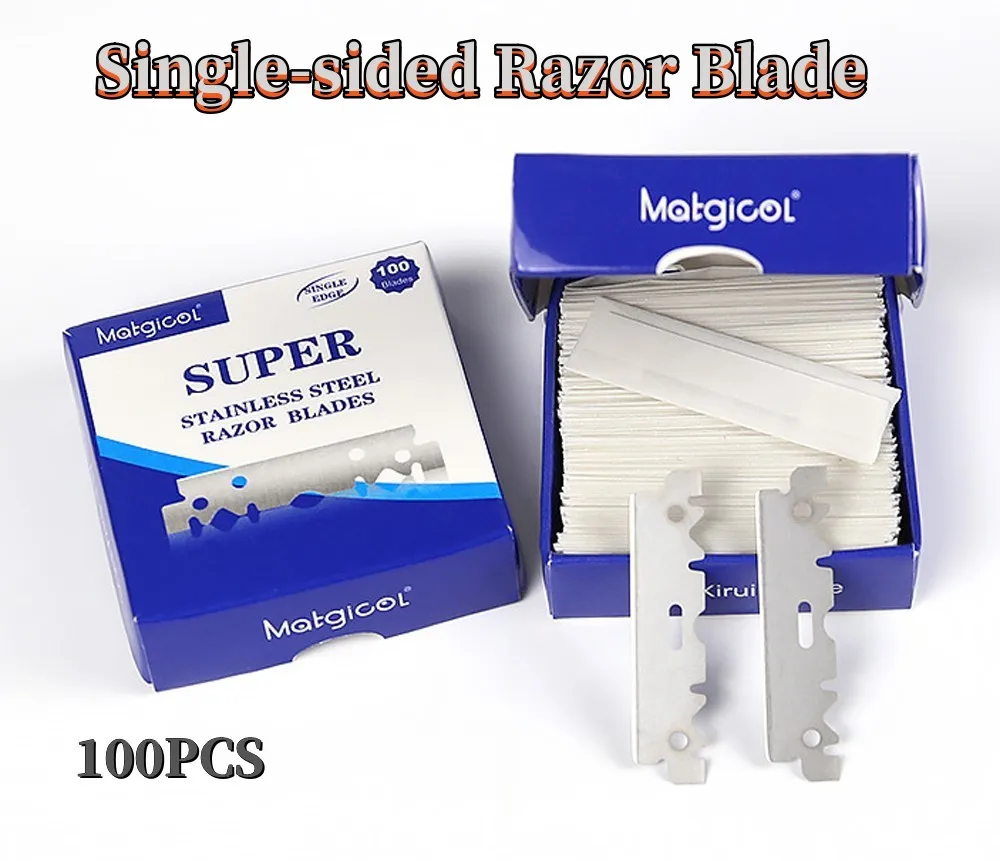 100PCS-Single-sided-Razor-Blade-Stainless-Steel-Razor-Blades-Men-s ...