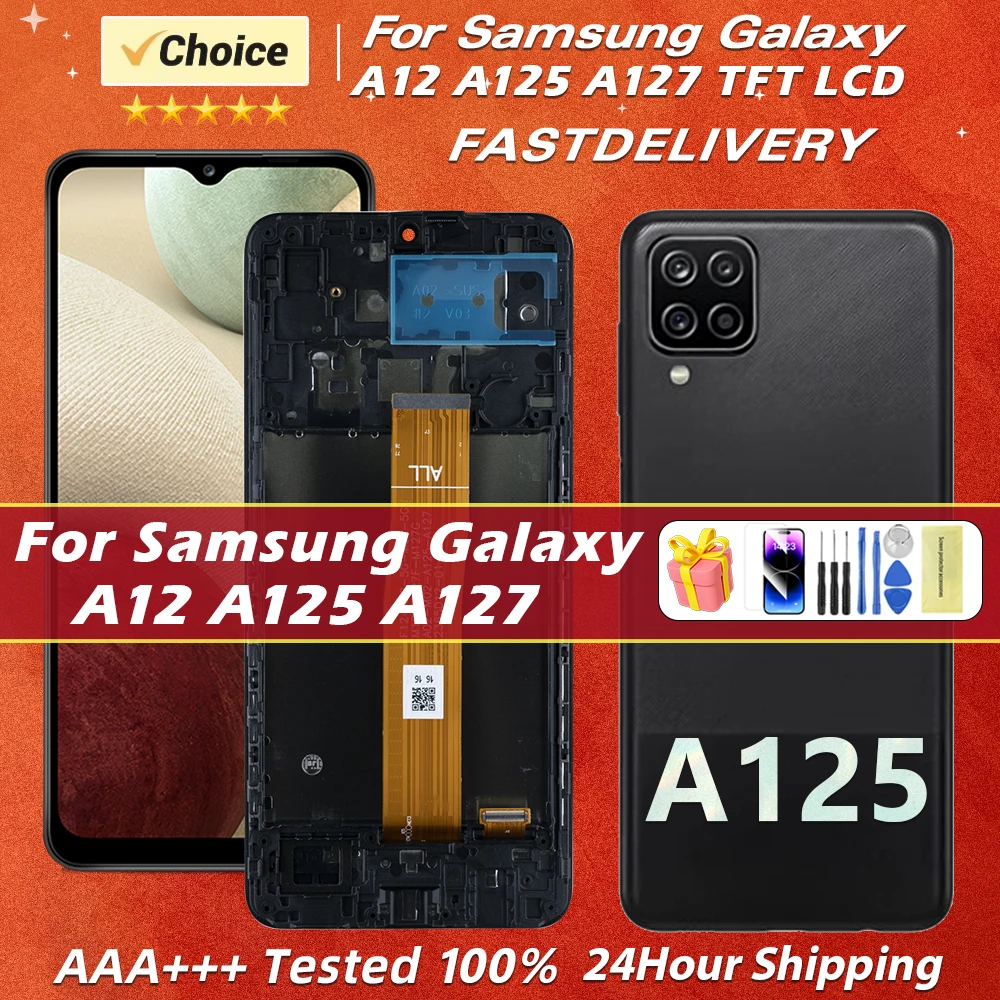 6-5-OLED-Display-For-Samsung-Galaxy-A12-A127F-A125F-LCD-Display-Touch ...
