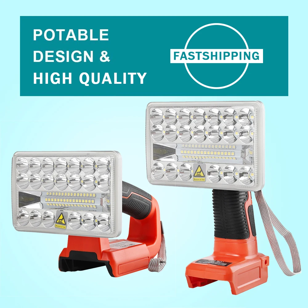 18W-2000LM-Cordless-LED-Work-Light-for-Black-and-Decker-20V-Lithium ...