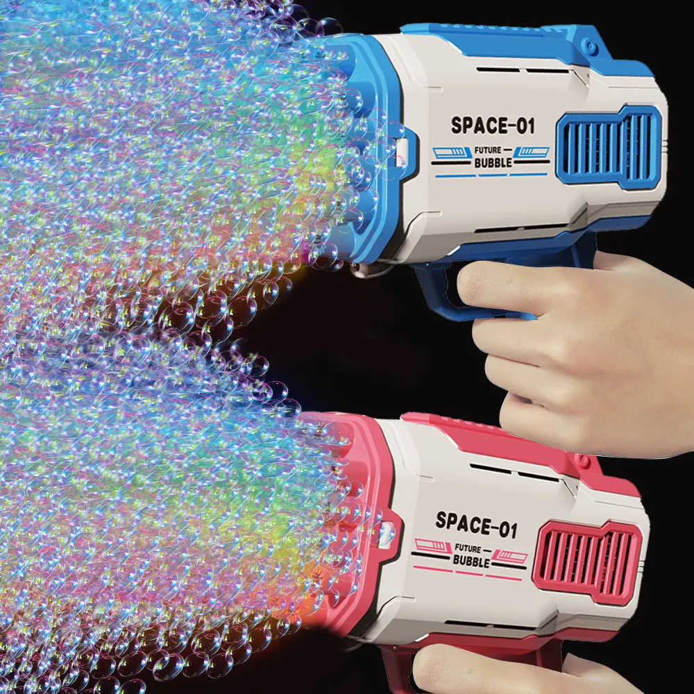 Foguete-el-trico-Bubble-Gun-Toy-Bubble-Machine-Soap-Blower-autom-tico ...
