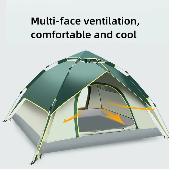 Automatic Tent 3-4 Person Camping Tent,Easy Instant Setup Protable ...