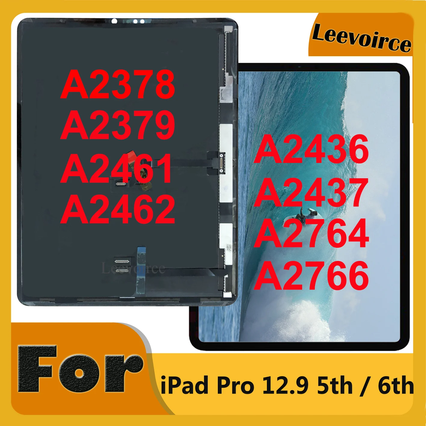Original 12.9" For Apple Ipad Pro 12.9 5th Gen A2378 A2379 A2461 A2462 ...