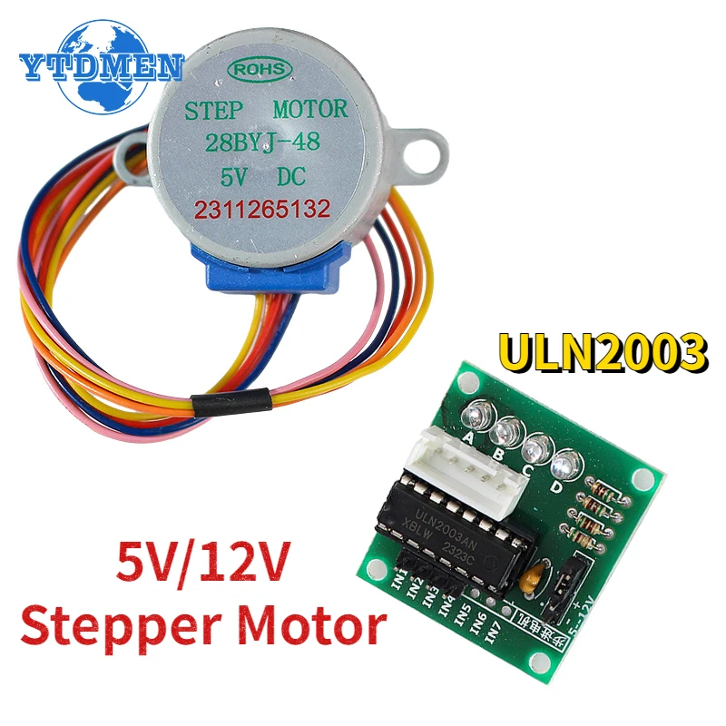 1PCS-28BYJ-48-Stepper-Motor-5V-12V-ULN2003-Driver-Test-Module-Micro ...