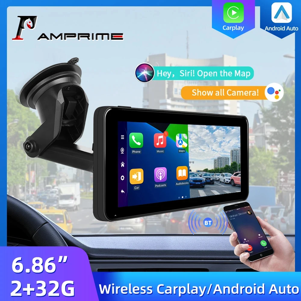 AMPrime-6-86-Android-Car-Monitor-2-32G-Wireless-Carplay-Android-auto ...
