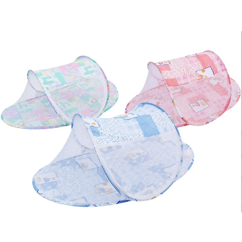 Foldable-Baby-Crib-Netting-Portable-Baby-Bed-Mosquito-Net-Polyester ...