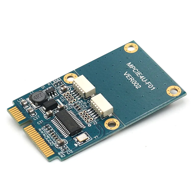 Mini Pcie Pci-e To Dual Usb Adapter Mpcie To Usb2.0 Ports 5 Pin ...