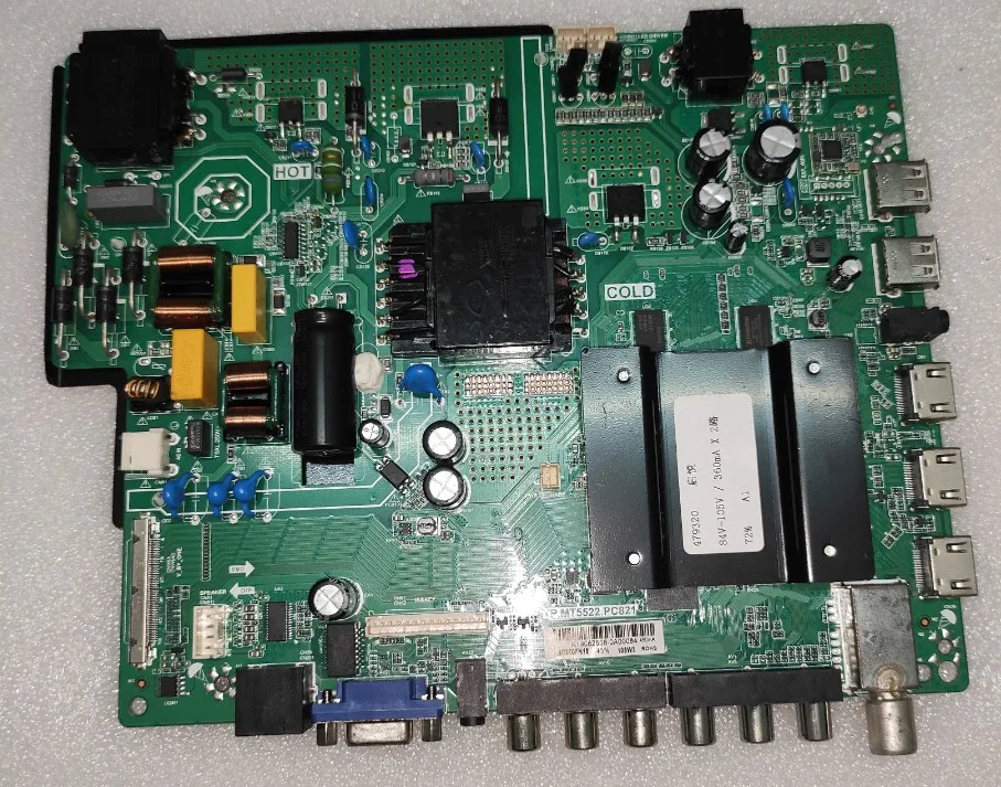 FREE SHIPPING !! TP.MT5522.PC821 Three in one network WiFi 4K TV motherboard Send remote control ...