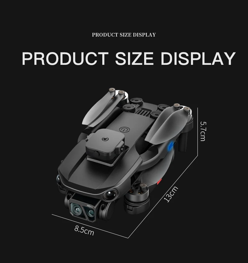 2023 New Genai H9 Obstacle Avoidance 360°Drone Dual HD Camera ...