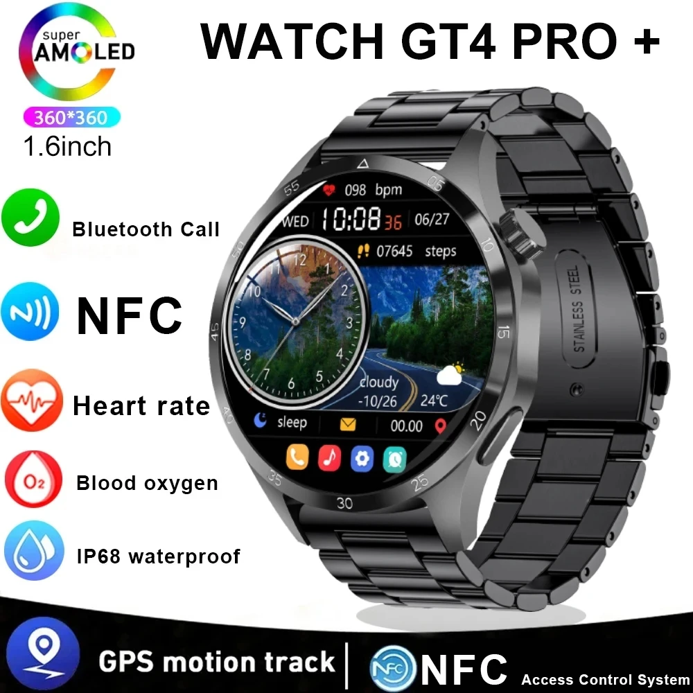 For-Huawei-Watch-4-Pro-GPS-Smart-Watch-Men-GT4-PRO-AMOLED-HD-Screen ...