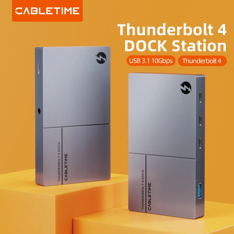 CABLETIME-thunderbolt-4-Dock-Station-8K-5-in-1-USB-C-1000Mbps-USB ...