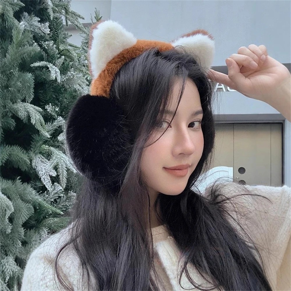 Fox-Ears-Winter-Warm-Earmuffs-Women-s-Thickened-Headphone-Foldable ...