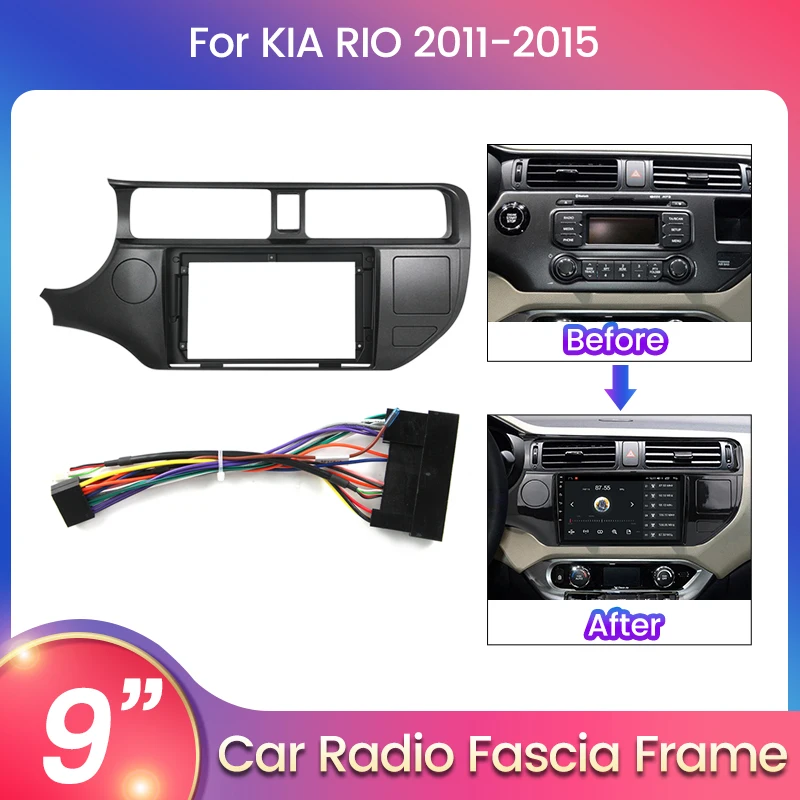 Navifly-9-Android-Car-Radio-Frame-Kit-For-Kia-RIO-4-K3-2011-2015-Auto ...