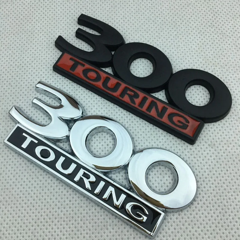 3D-Metal-Silver-Black-Red-Logo-300-TOURING-Emblem-Car-Fender-Badge ...