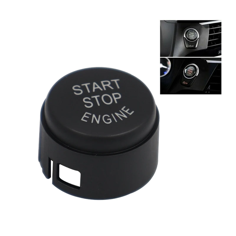 Cubierta de interruptor de botón de arranque de motor de coche para BMW ...