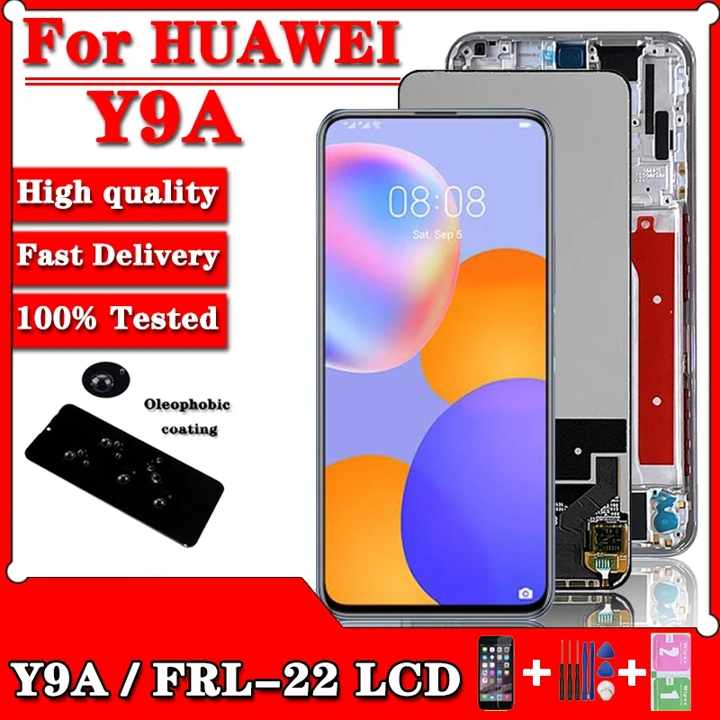 6.72'' Display Y9a Screen For Huawei Y9A LCD FRL-22 Display Touch ...