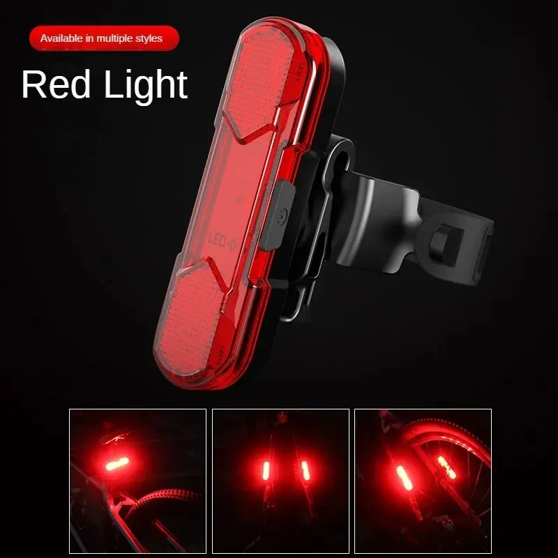 Bicycle-Tail-Light-Night-Cycling-USB-Charging-Waterproof-Single-Lights ...