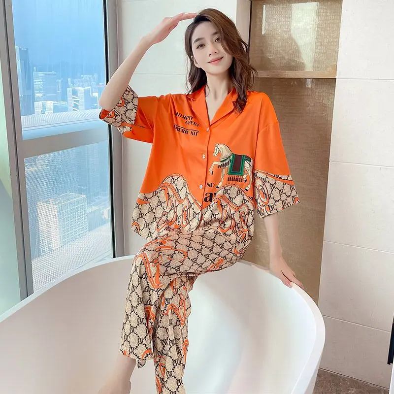 Women-s-Autumn-Winter-Warm-Pajamas-Pants-Set-Flannel-Thick-Korean ...