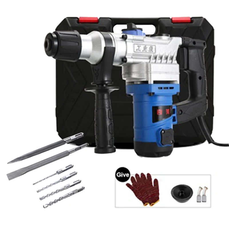 220V-Rotary-Electric-Hammer-Impact-Drill-2200W-Electric-Concrete ...